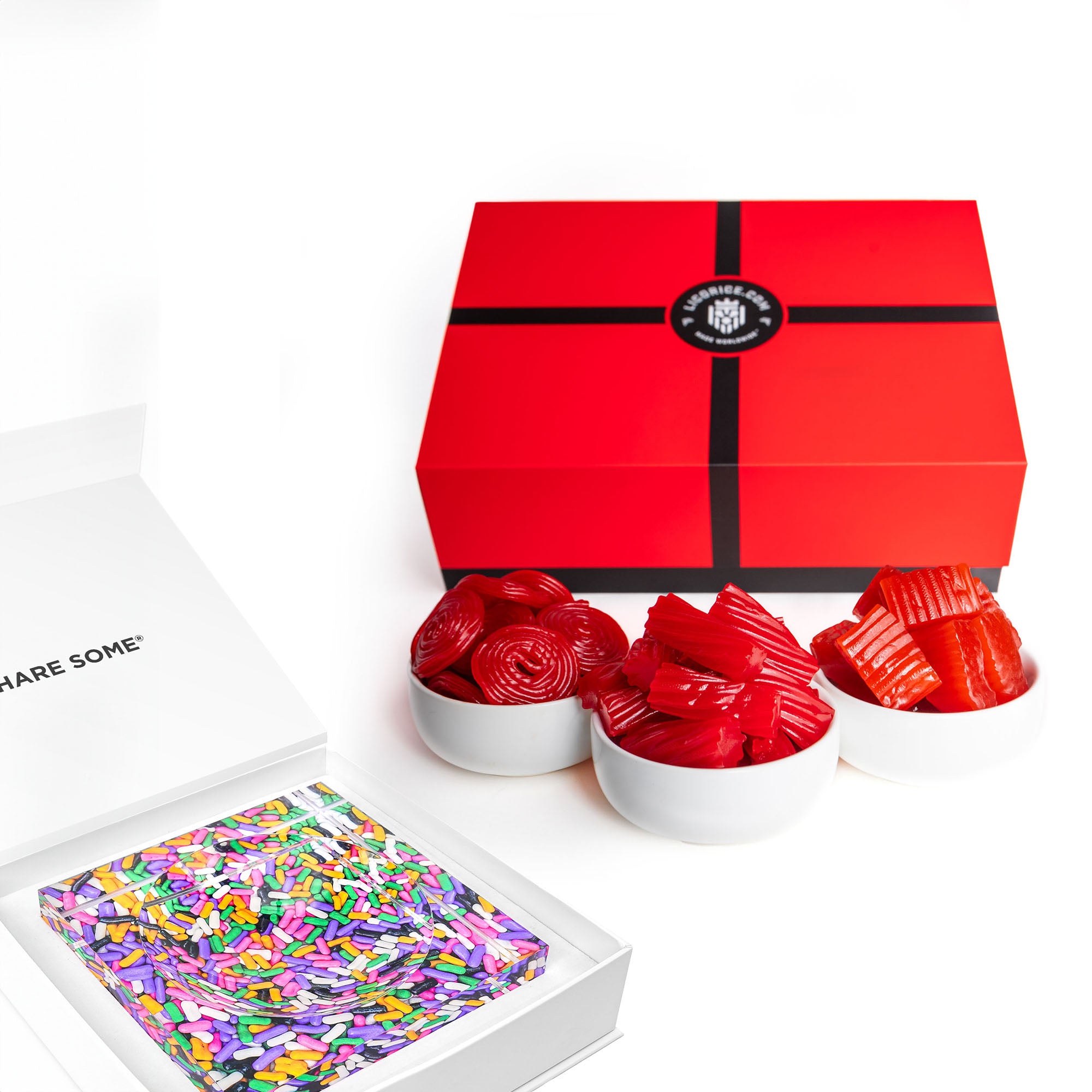 Red Licorice Lover Gift Box + SweetArt™ Candy Dish – Licorice.com